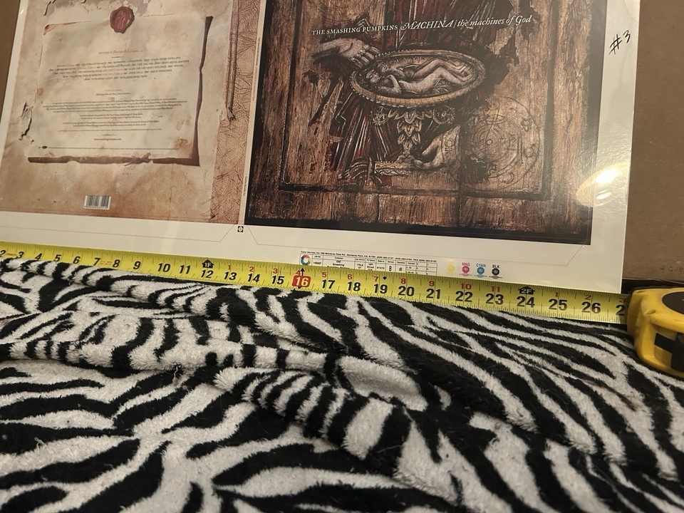 Smashing Pumpkins Machina Album Art Proof Rare | eBay