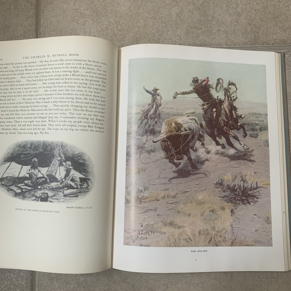 The Charles M. Russell Book 1st Edition 1957 The Life and work of the ...