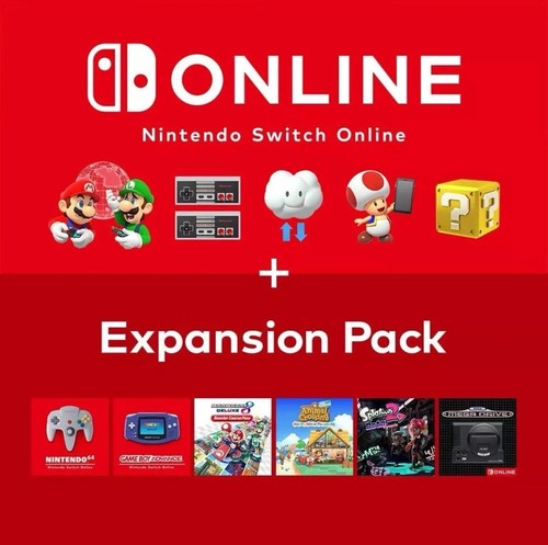 12 Months Nintendo Switch Family Online Membership+Expansion Pack.READ ...