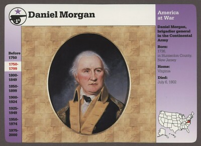 Daniel Morgan Grolier Story of America At War History Card | eBay