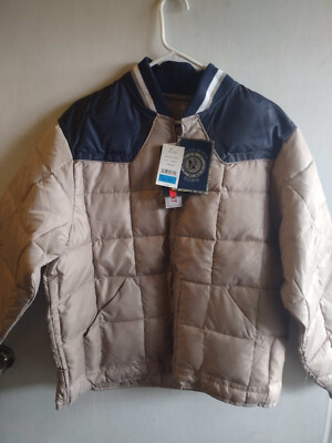 Silver Rider Men's Down Western Jacket Stone/Navy Small | eBay