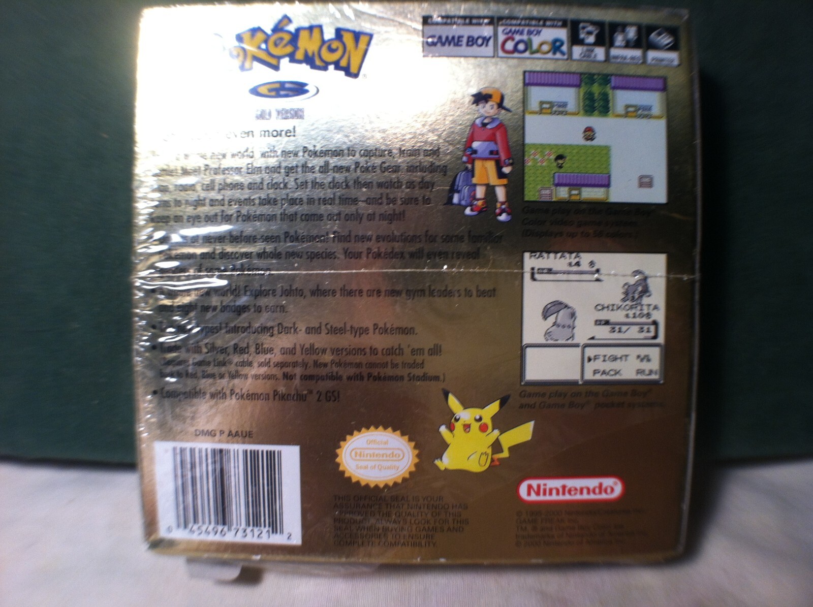 Gameboy Color Pokemon Game "Gold Version" CIB | eBay