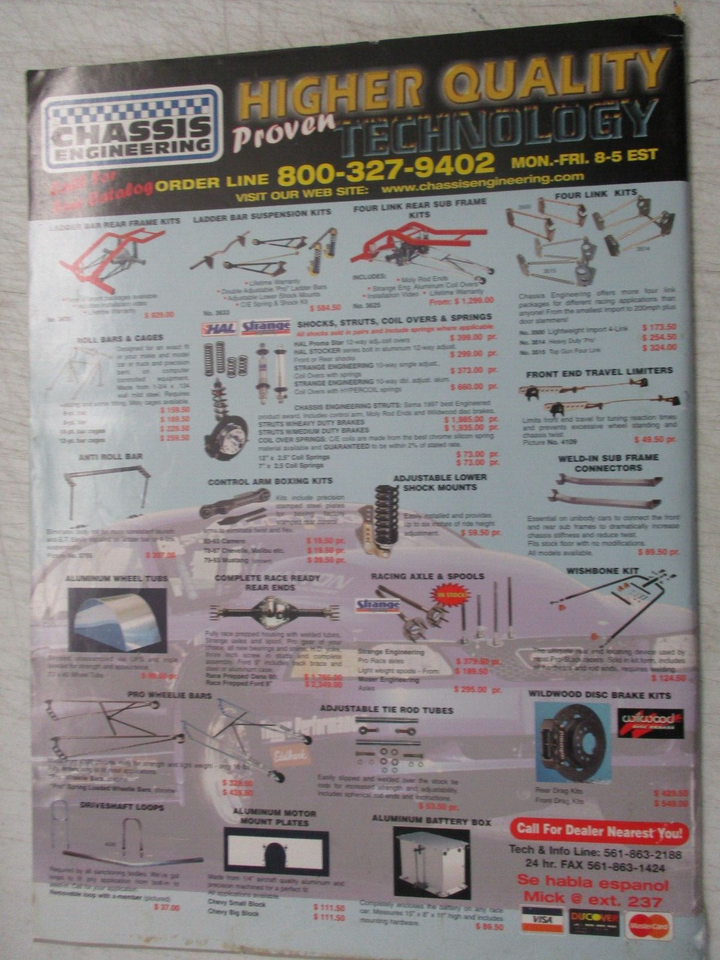 IHRA DRAG REVIEW MAGAZINE JUNE 8, 2001 MIKE JANIS TRI-STATE DRAGWAY HSC ...