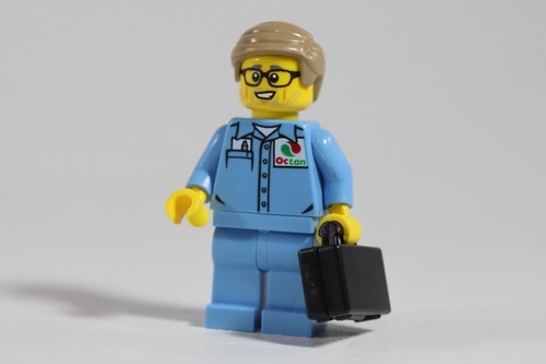 LEGO® City Minifigure Gas Fuel Station Manager Worker Briefcase | eBay