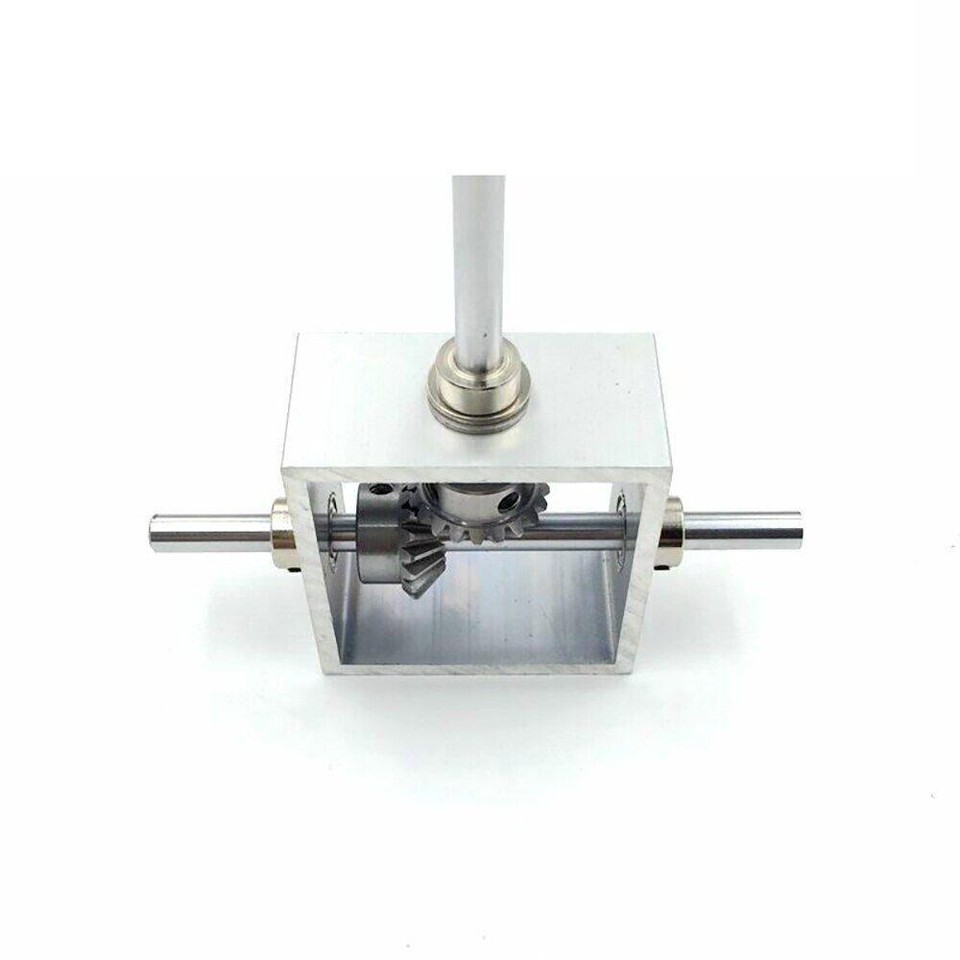 90 Degree Right Angle Drive Reversing Bevel Gear Box Aluminum Frame ...