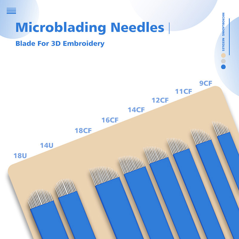 Microblading Blades Tattoo needles Permanent Makeup Needle Manual ...