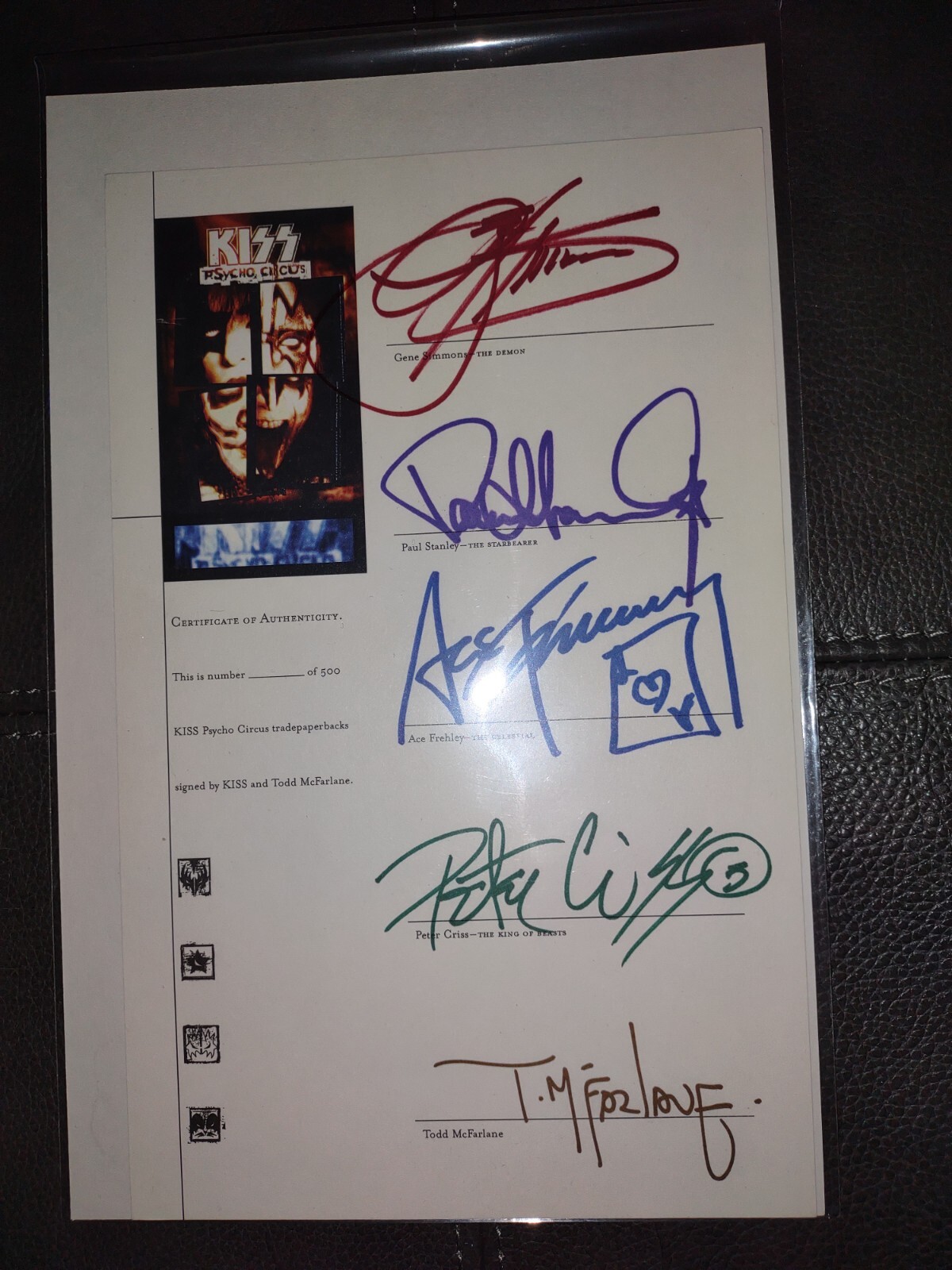 Kiss signed comic book original Band + Todd McFarlane Autographs | eBay