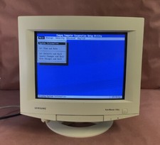 Vintage Gaming Samsung SyncMaster 997DF Flat CRT VGA Computer Monitor ...