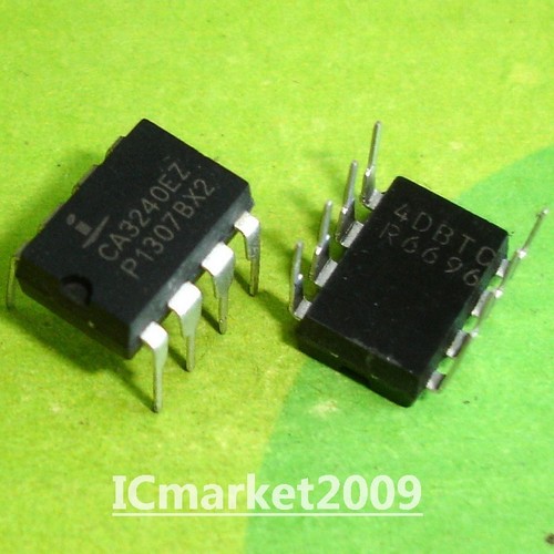 5 PCS CA3240EZ DIP-8 CA3240 Dual 4.5MHz BiMOS Operational Amplifier ...