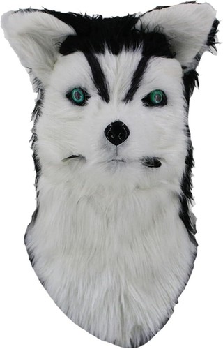 Mouth Mover Wolf Mask,Fursuit Husky Dog Mask Moving Jaw,Fluffy Furry ...