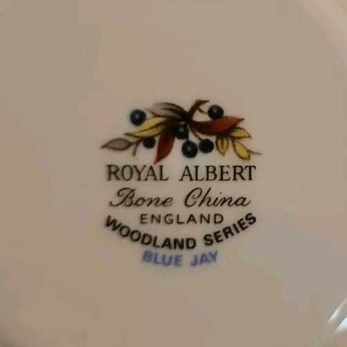 Royal Albert England Blue Jay Tea Cup & Saucer Woodland Series EUC | eBay