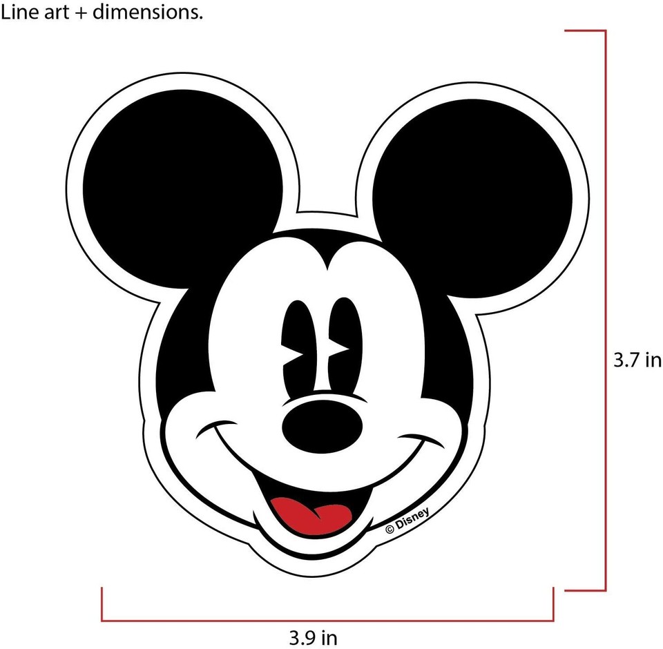 New Walt Disney Mickey Mouse Classic 3D Aluminum Emblem Sticker ...