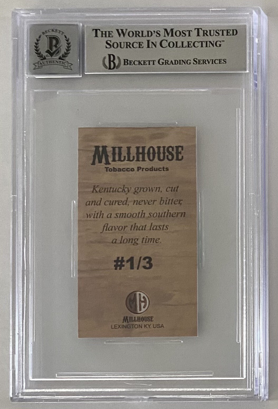 SALMA HAYEK SIGNED MILLHOUSE TOBACCO PRODUCTS CARD #1 OF THREE SP BECKETT AUTO | eBay