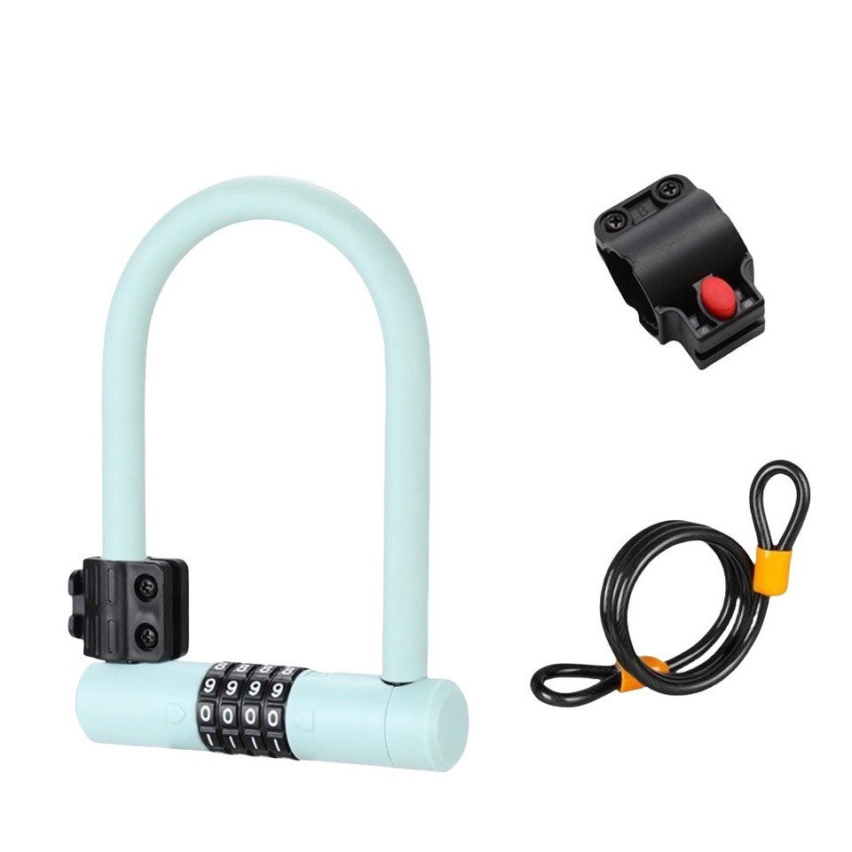 Heavy Duty U Lock Bike Lock with Four Digit Combination for Bicycle ...