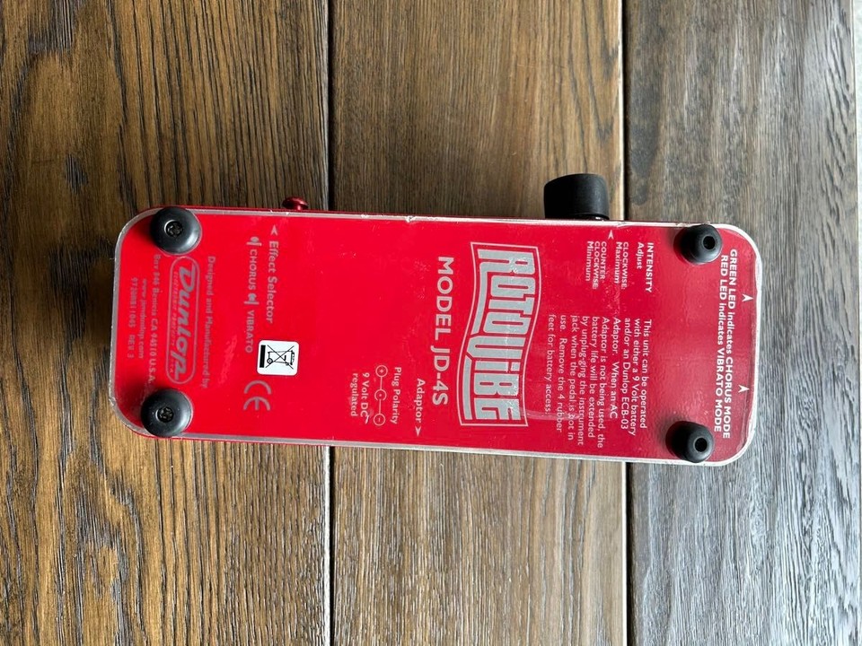 JIM DUNLOP rotovibe jd 4s Jim Dunlop Rotovibe Chorus Vibrato Effect ...