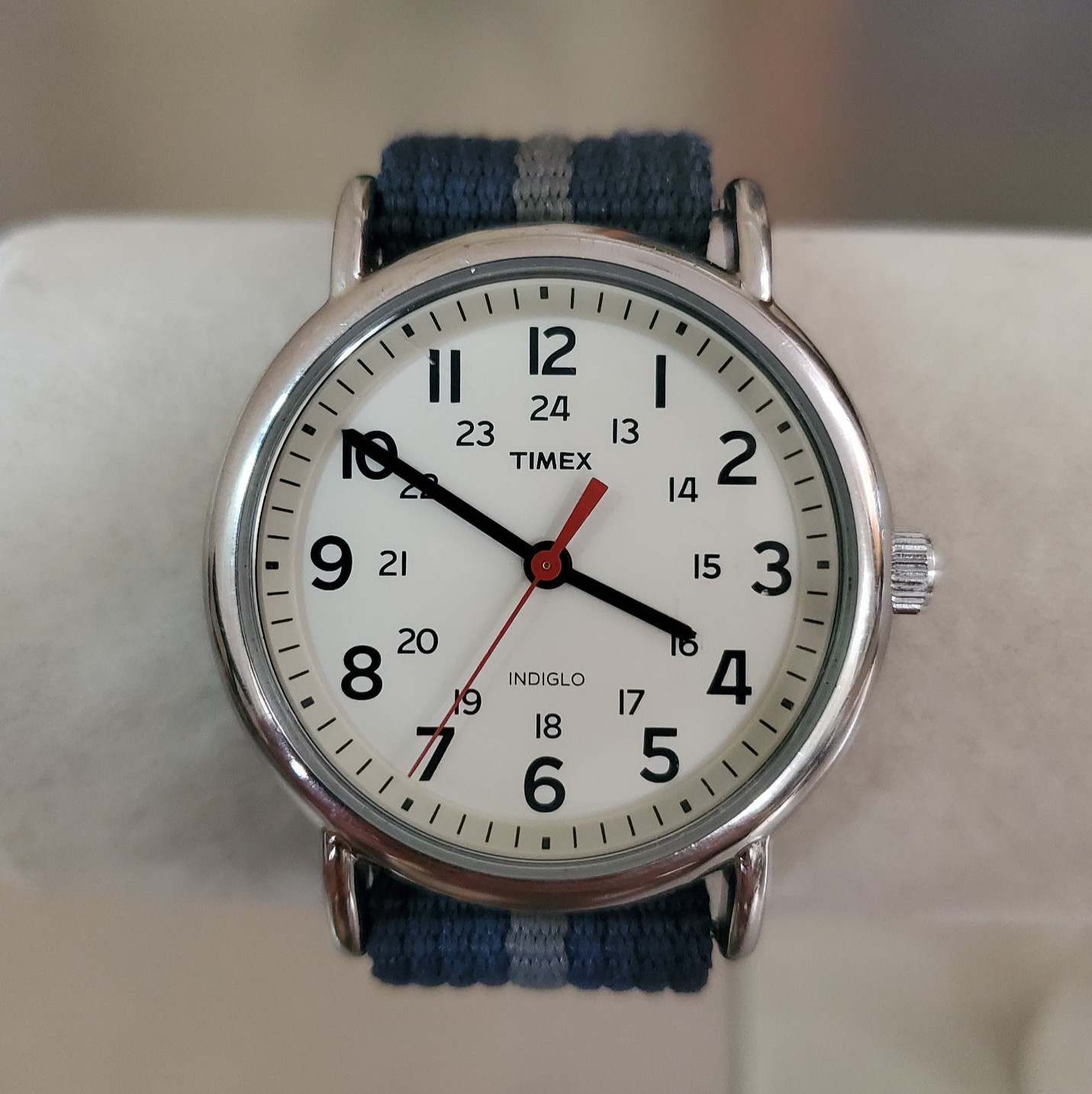 Timex Indiglo Watch Vintage Men's Analog Stainless St… - Gem