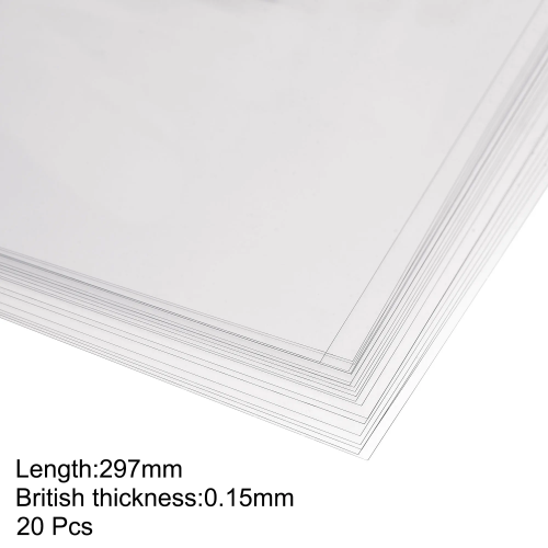 20Pcs 297x210mm PVC Plate Transparent Plastic Board Plastic Sheet Board ...