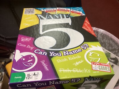 Name 5 Board Game, CAN YOU NAME 5? | eBay