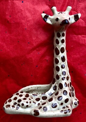 RWCS 1995 RED WING COLLECTOR'S SOCIETY COMMEM. GIRAFFE PLANTER WITH BOX ...