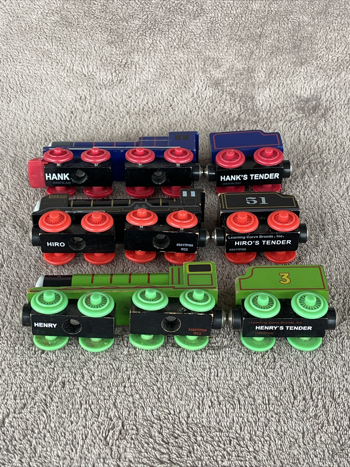 Thomas The Tank Engine & Friends Wooden Hank, Hiro & Henry Learning ...