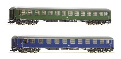 Roco 74113 Set Am 203 Blue Livery + B4üm (Bm 234) Green Chrome DB | eBay