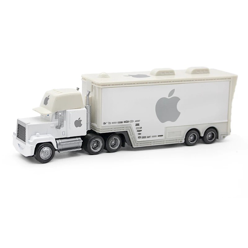 Disney Pixar Cars No.84 White Apple Racers Pickup Mack Truck Kids Toys ...