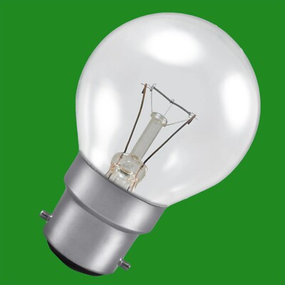 10x 25w Golfball Incandescent Dimmable Standard Clear BC B22 Light Bulb ...