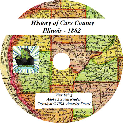 1882 History & Genealogy of CASS County Illinois, IL | eBay