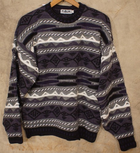 Vintage 1980's Lavane Designer New York Men's Large Sweater Very Nice ...