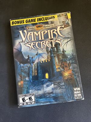 Hidden Mysteries: Vampire Secrets (Windows/Mac, 2010) 834656084004| eBay