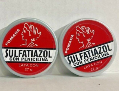 2 pomadas de SULFA-TIAZOL / sulfa-thiazole ointment 27g each | eBay
