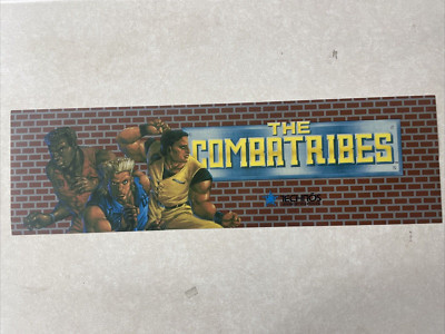 The Combatribes Arcade Marquee Sticker American Technos Inc. Original ...