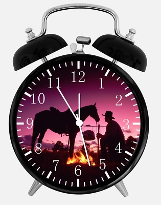 Cowboy Alarm Desk Clock 3.75" Home or Office Decor X07 Nice For Gift | eBay