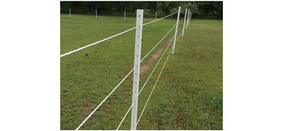 Timeless Fence PVC Tee Post T-post Predrilled Electric Fence Post 5.5 ...
