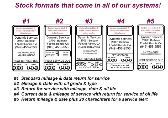 GoDEX RT200I Oil Change Reminder Sticker Printer 1000 Labels for sale ...
