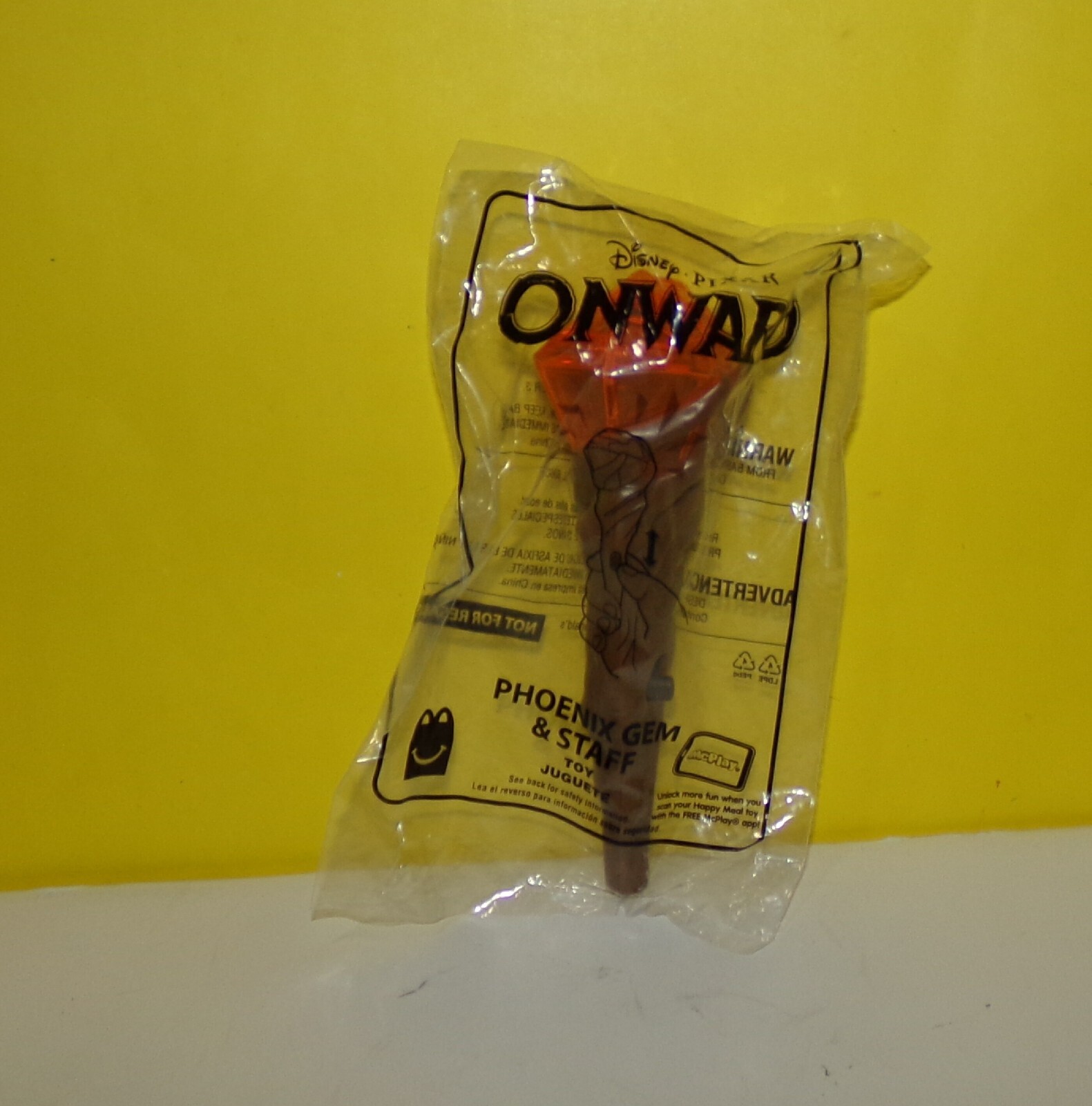 New Disney Pixar Onward Phoenix Torch Gem Staff Happy Meal #1 McDonald ...