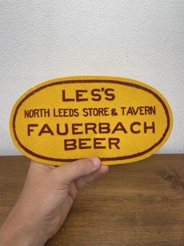Rare Fauerbach Beer Patch Sign Madison Wisconsin Wi Wis Tavern Bar | eBay