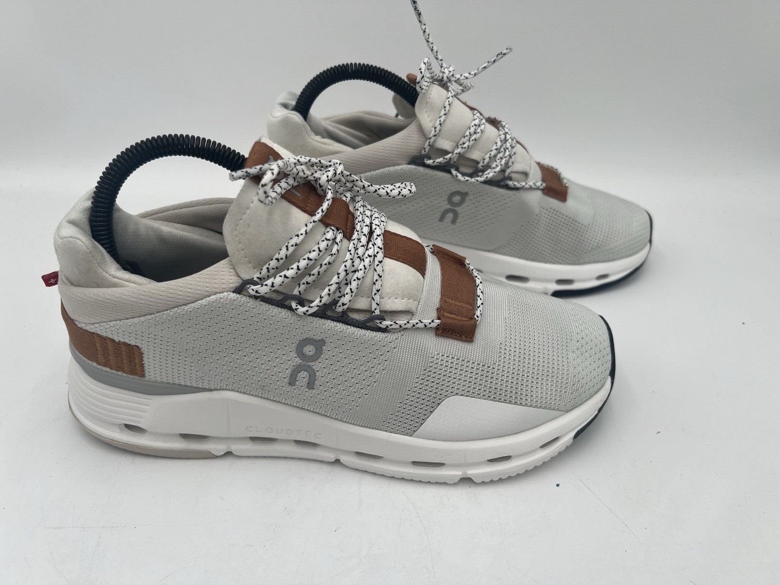 On Cloudnova White Pearl Cloudtec Running Shoes (26.9… - Gem