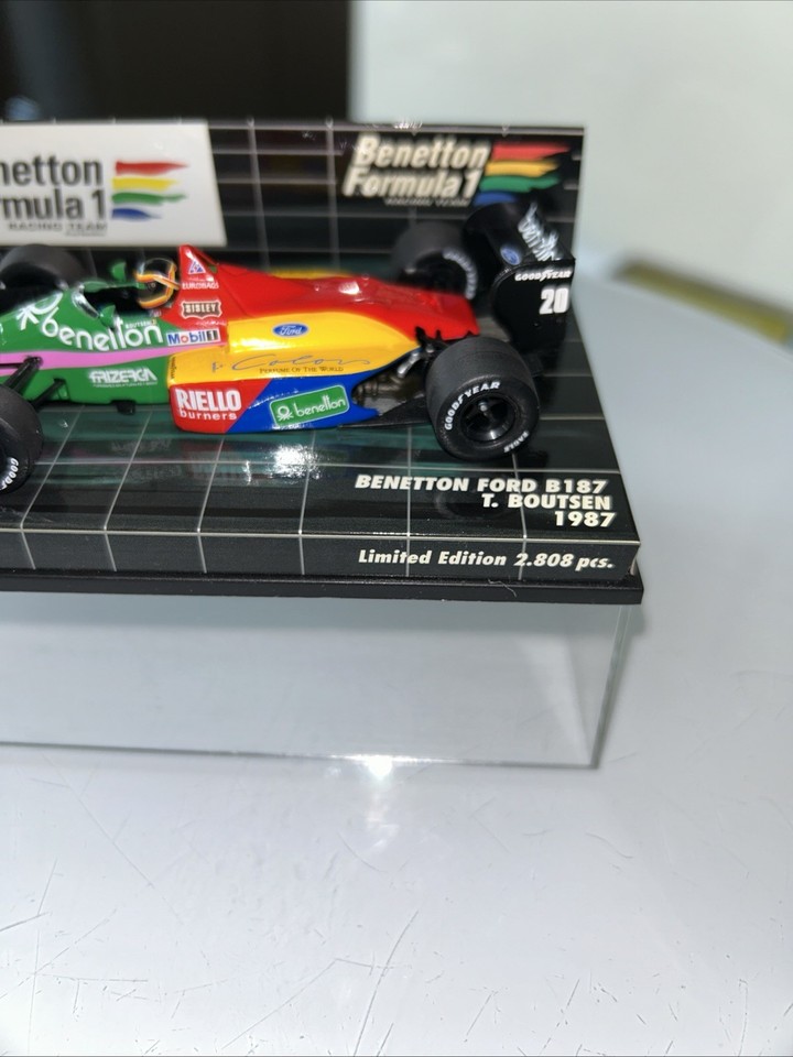 Minichamps 1:43 Benetton Ford B187 T. Boutsen 1987 Limited Edition ...