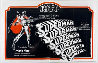 SUPERMAN : The Movie - Original 1975 early Trade AD / ADVERT / poster ...