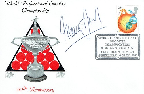 Steve DAVIS Signed World Professional Snooker Championship FDC COA ...
