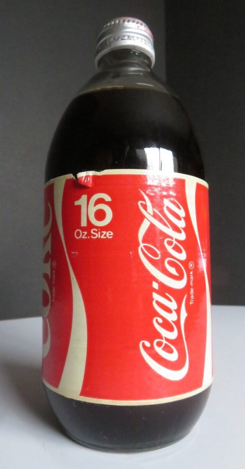 1985 VINTAGE "REAL" Coke® Coca Cola® 16 OZ. Bottle FULL - Styrofoam ...
