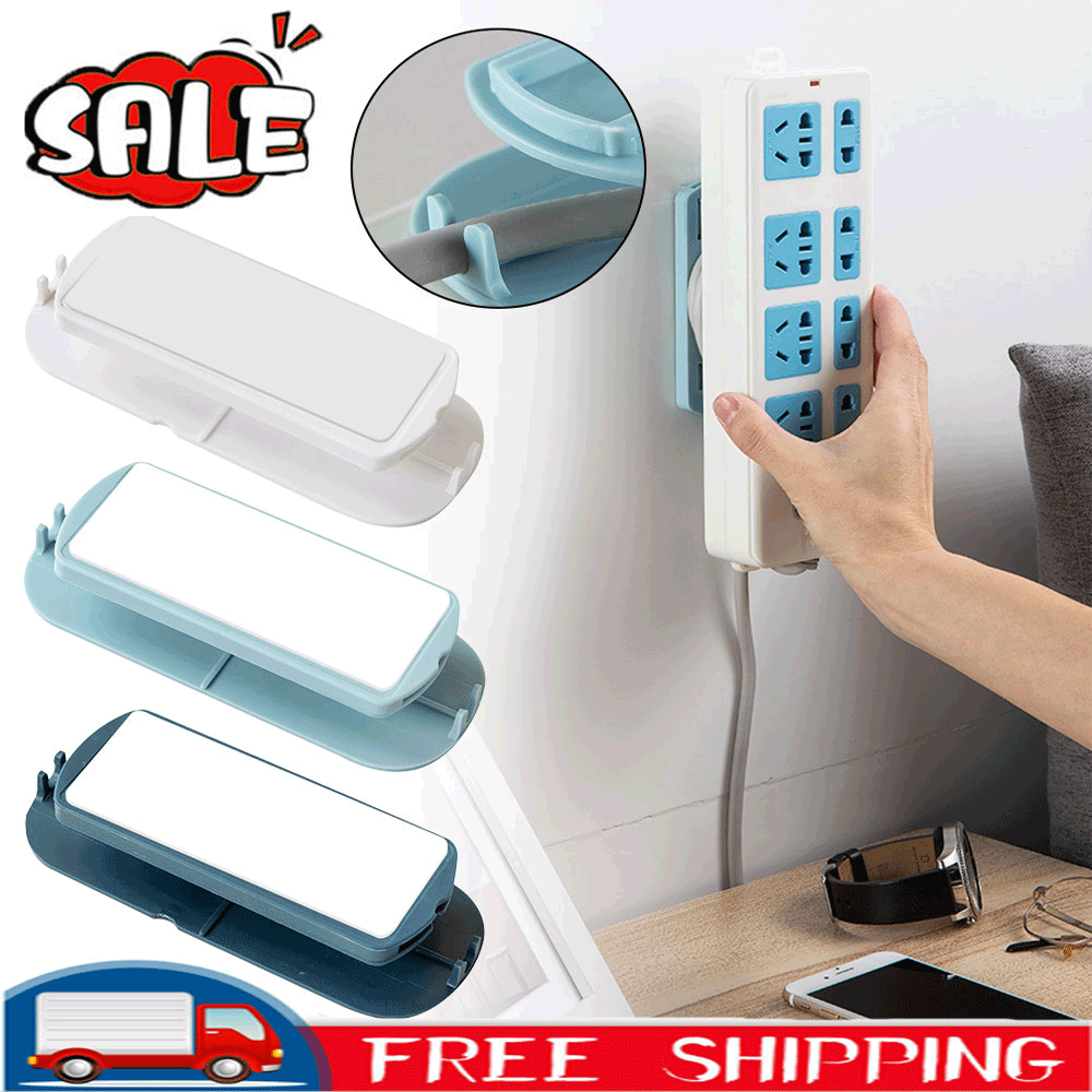 Socket Holder Plug Fixer Wall-Mounted Power Strip-Holder QT | eBay