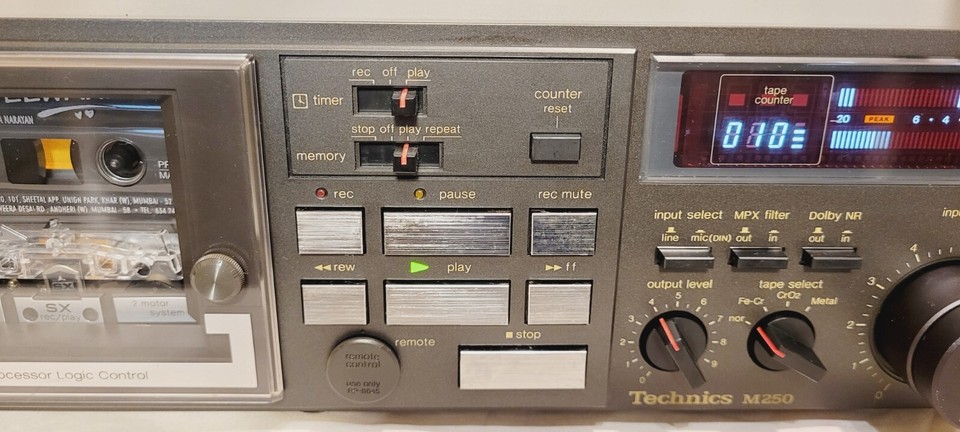 vintage technics RS-M250 cassette deck, TESTED, WORKS EXCELLENT | eBay