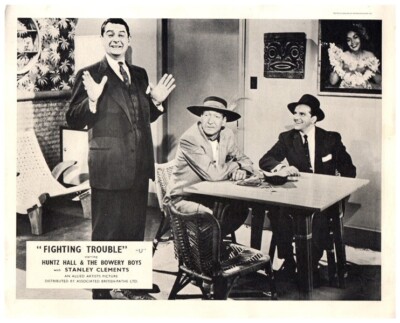 Fighting Trouble Original Lobby Card 1956 Huntz Hall Stanley Clements ...