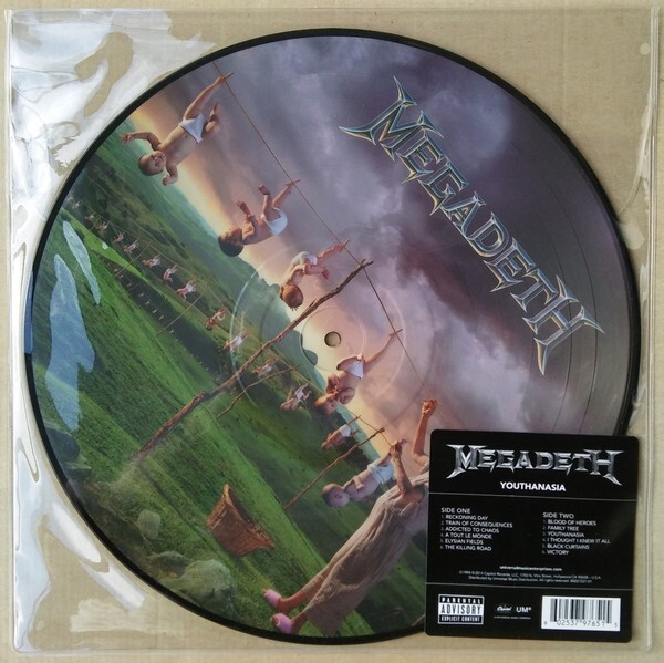 MEGADETH Youthanasia Picture Disc Record LP Vinyl 2014 Thrash Metal ...