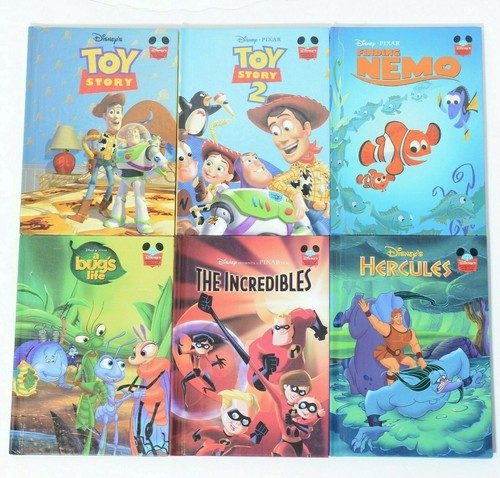 6x Disney's Children's Books Toy Story 1+2 Nemo Incredibles Hercules ...