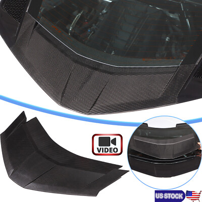 Real Carbon Fiber Rear Window Lower Trim Cover For 2020-2025 C8 ...