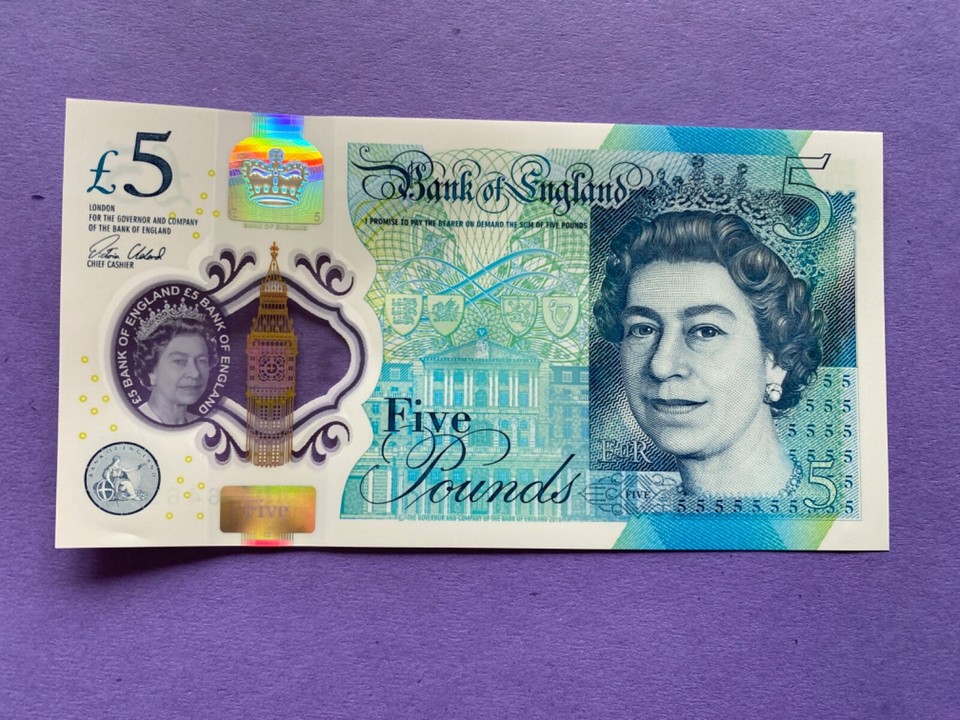 NEW POLYMER £5 BANK NOTE First Release - AA 01 | eBay UK