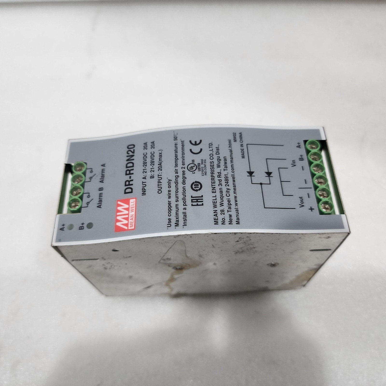 MEAN WELL DR-RDN20 20A POWER SUPPLY REDUNDANCY MODULE | eBay